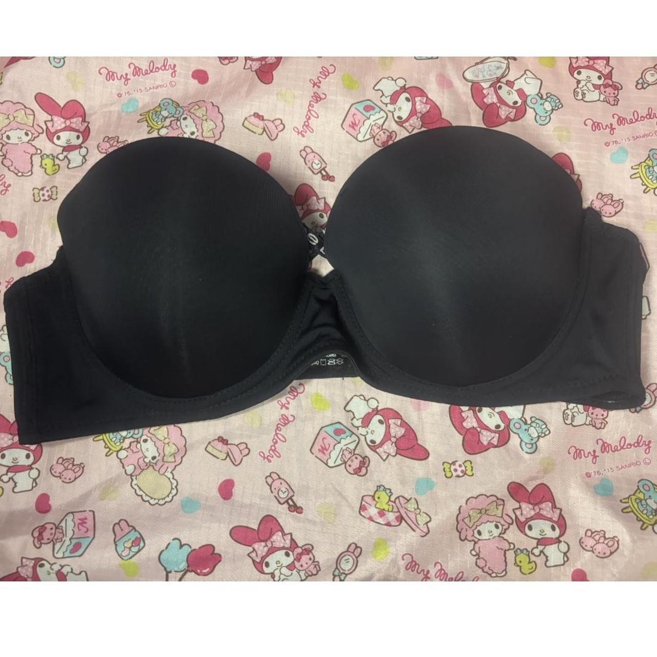 black bebe strapless push-up bra!!! size 38C... - Depop
