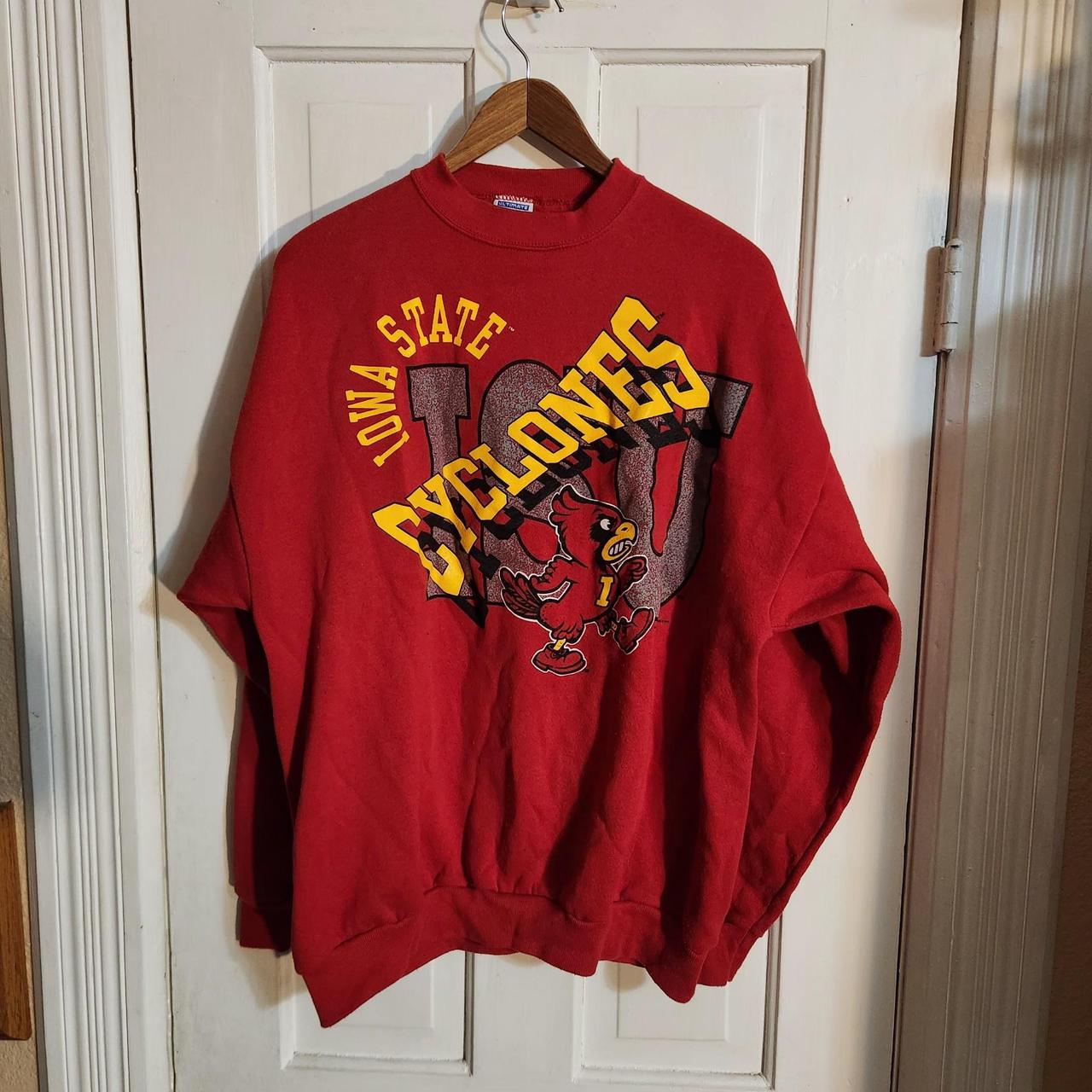 Vtg 90s Iowa State Cyclones Crewneck Sweatshirt Sz... - Depop