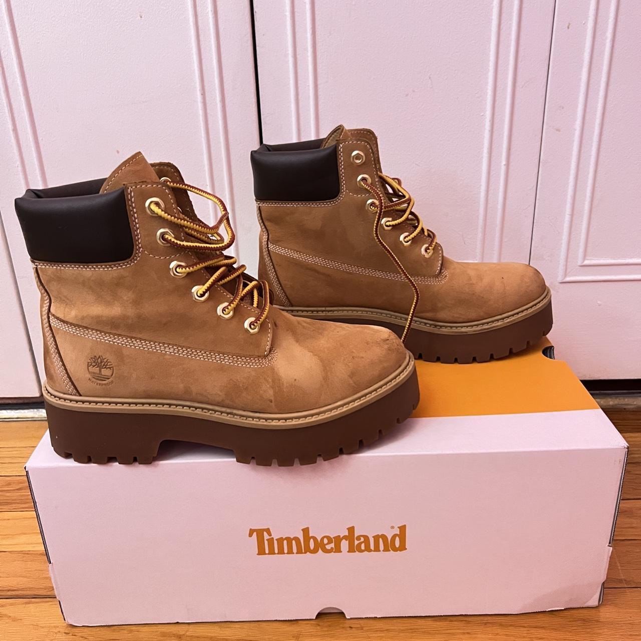 platform timbs -women’s 9.5 -used -no box - Depop