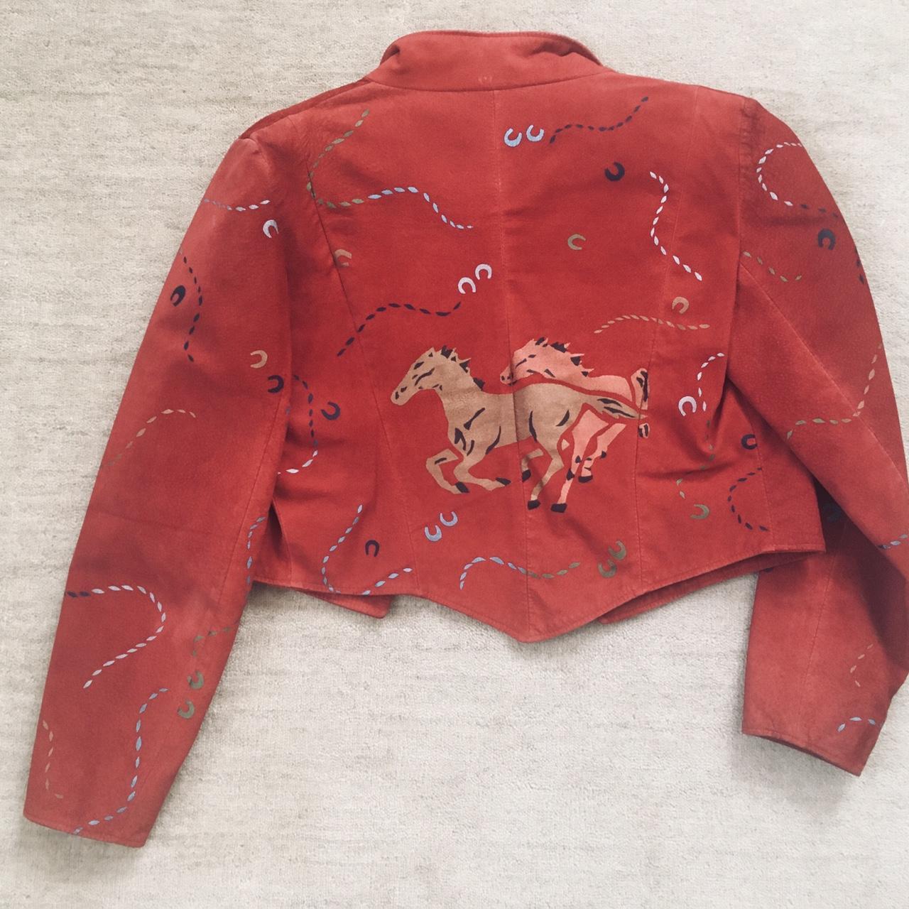 Rare vintage Char red suede western jacket. Features... | Depop