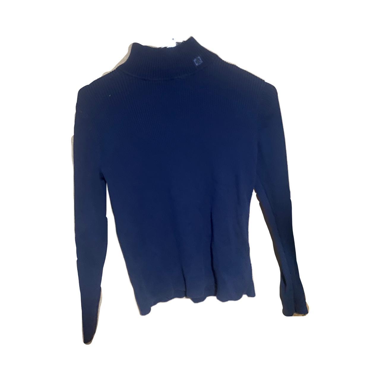 ralph lauren navy blue turtle neck - Depop