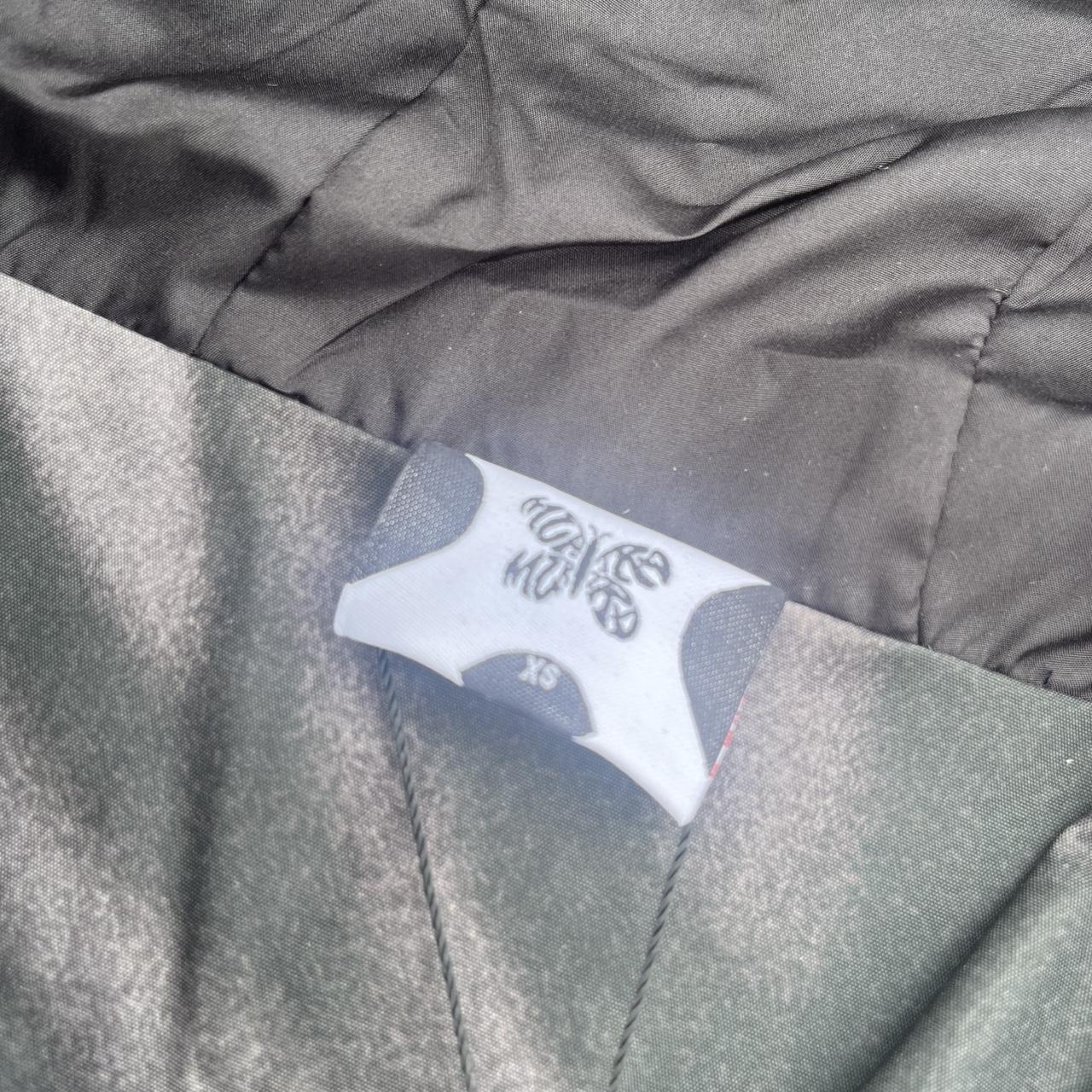 mertra grey oil spill windbreaker jacket • size... | Depop