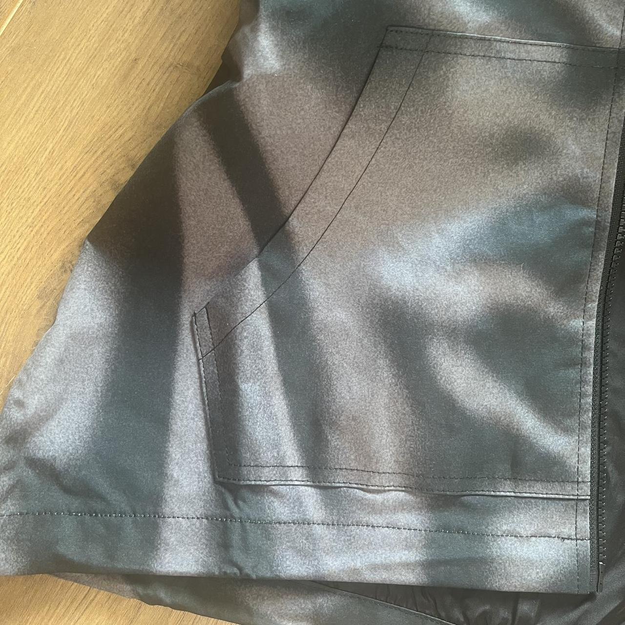 mertra grey oil spill windbreaker jacket • size... | Depop