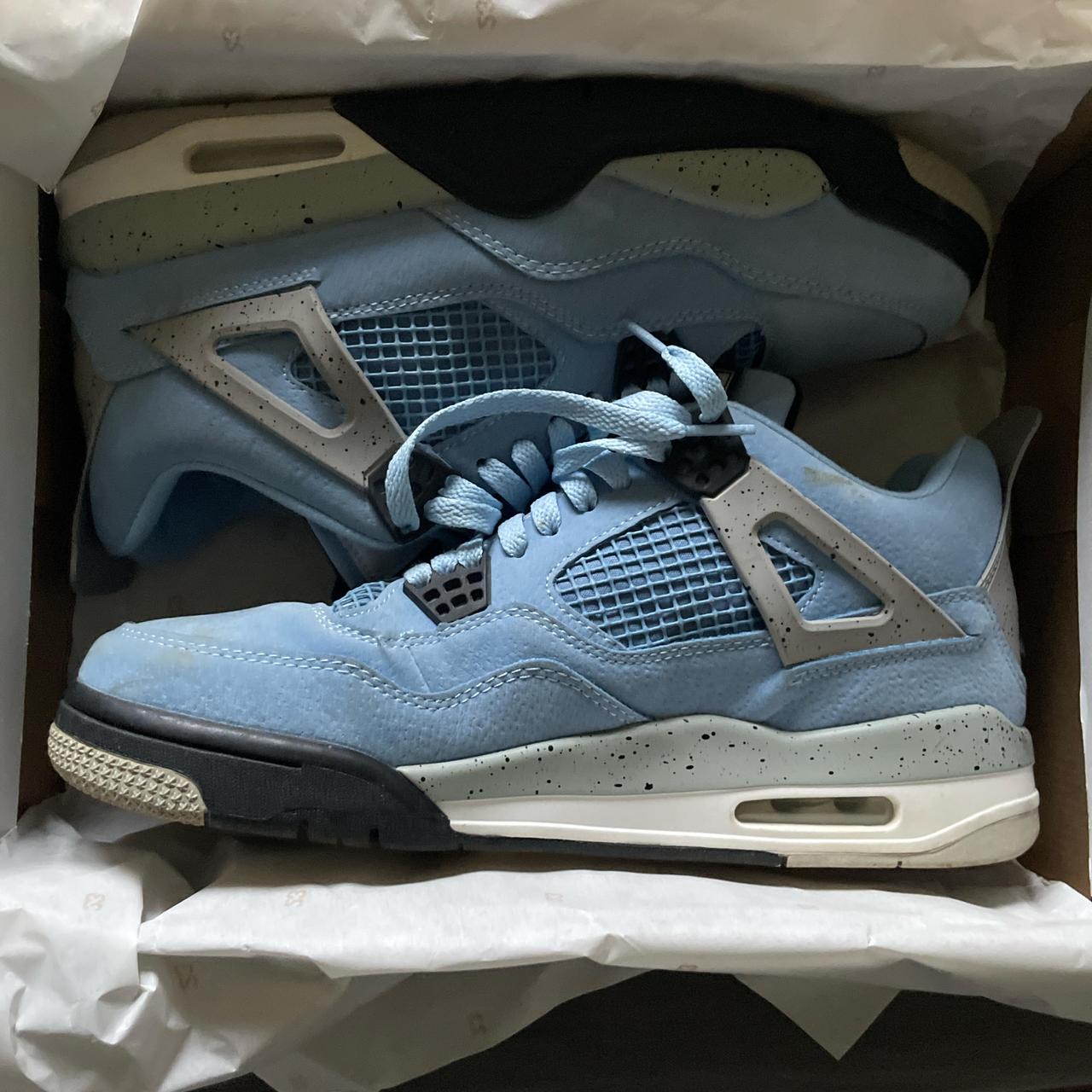 Air Jordan 4 University Blue - Depop
