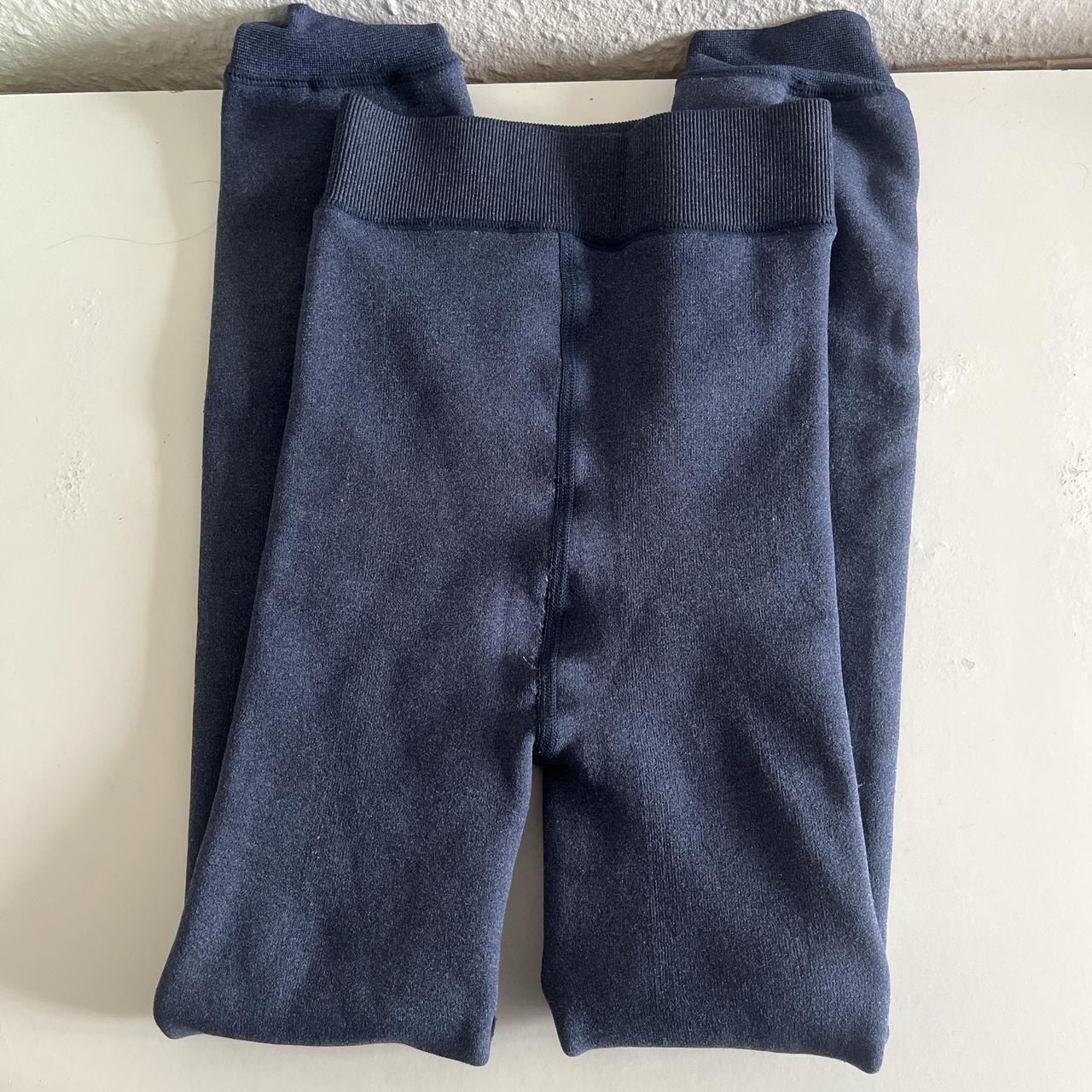 blue primark fluffy leggings - Depop