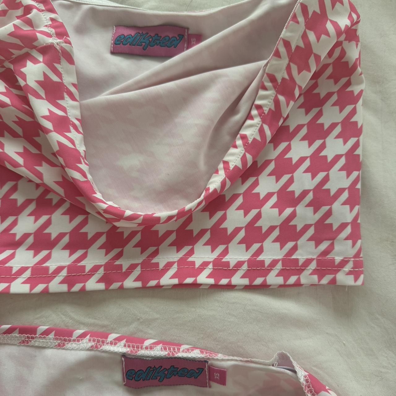 Edikted pink skirt set BOTH XS - Depop