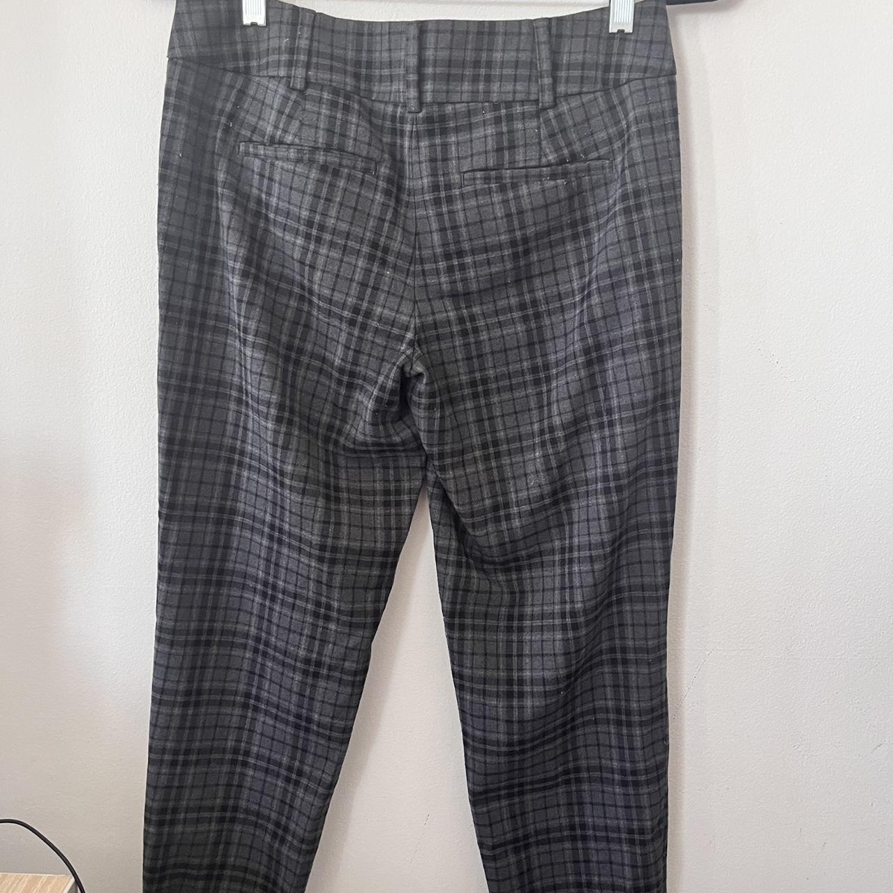 Monochrome plaid slacks, don’t fit me anymore but I... - Depop