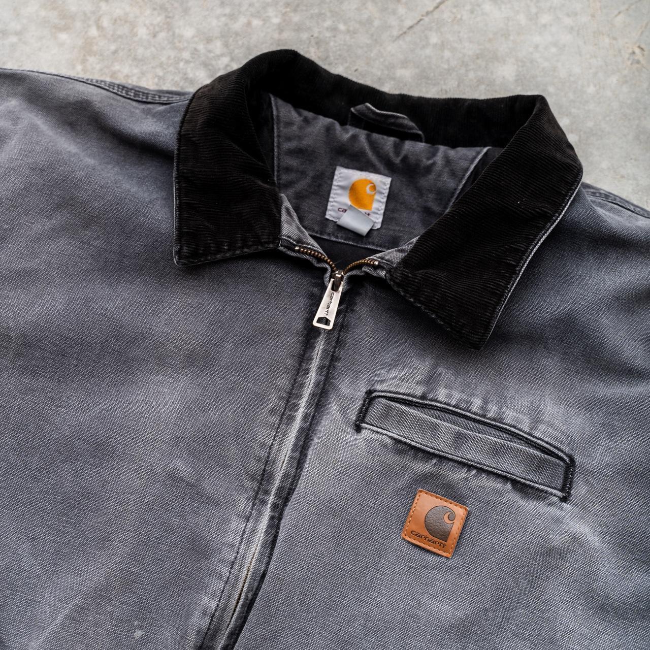 Gray Bankston Quilted Carhartt Jacket Size: XL... - Depop