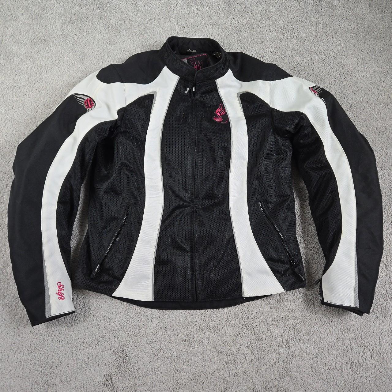 Shift Catalina Motorcycle Jacket Womens Large Black... - Depop