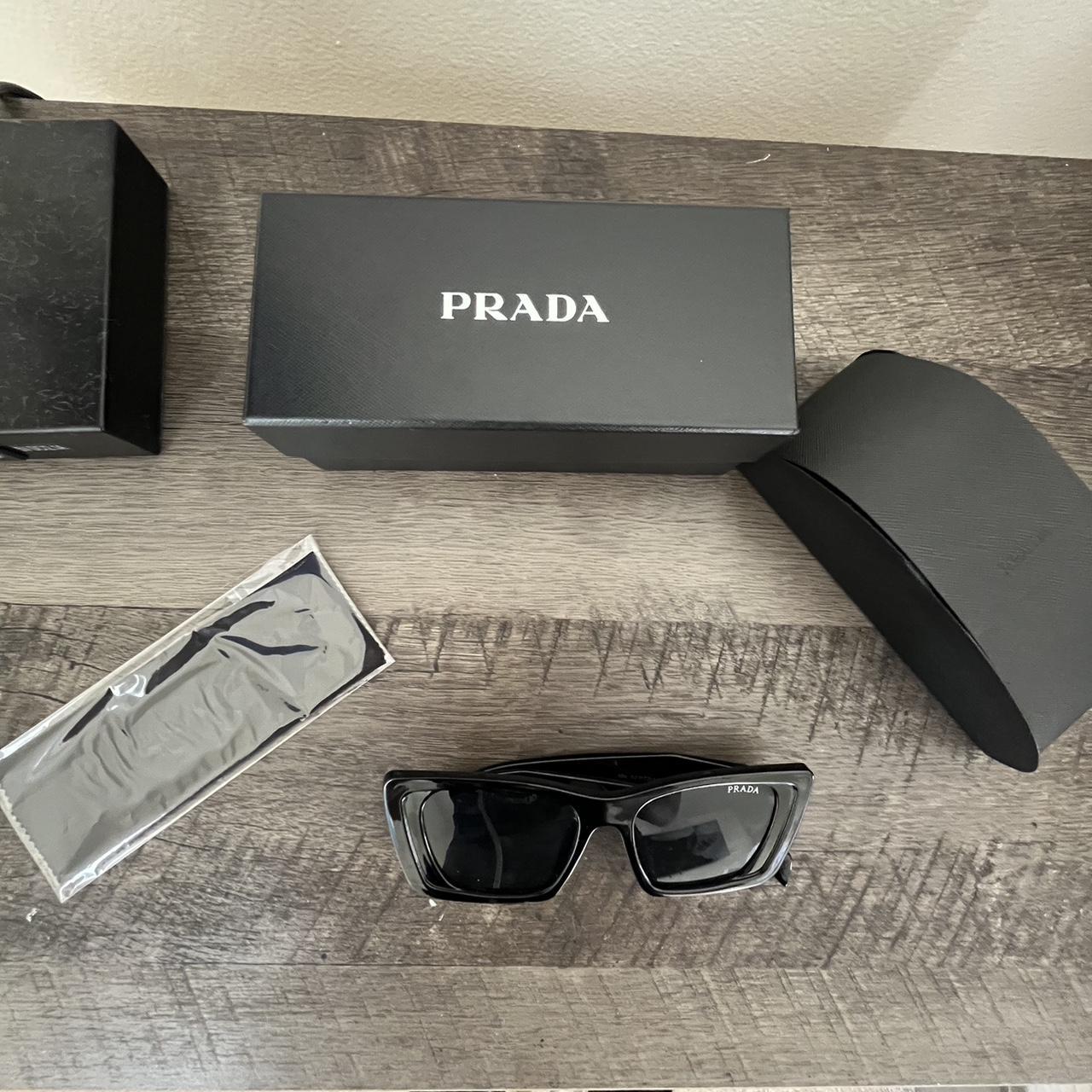 Brand New All Black Prada Glasses - Depop