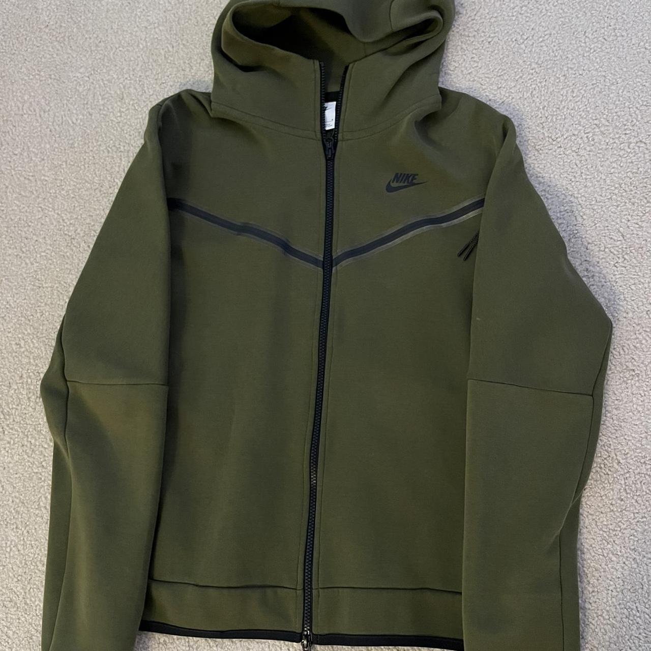 Nike tech fleece hoodie Dark Green Colorway with... - Depop