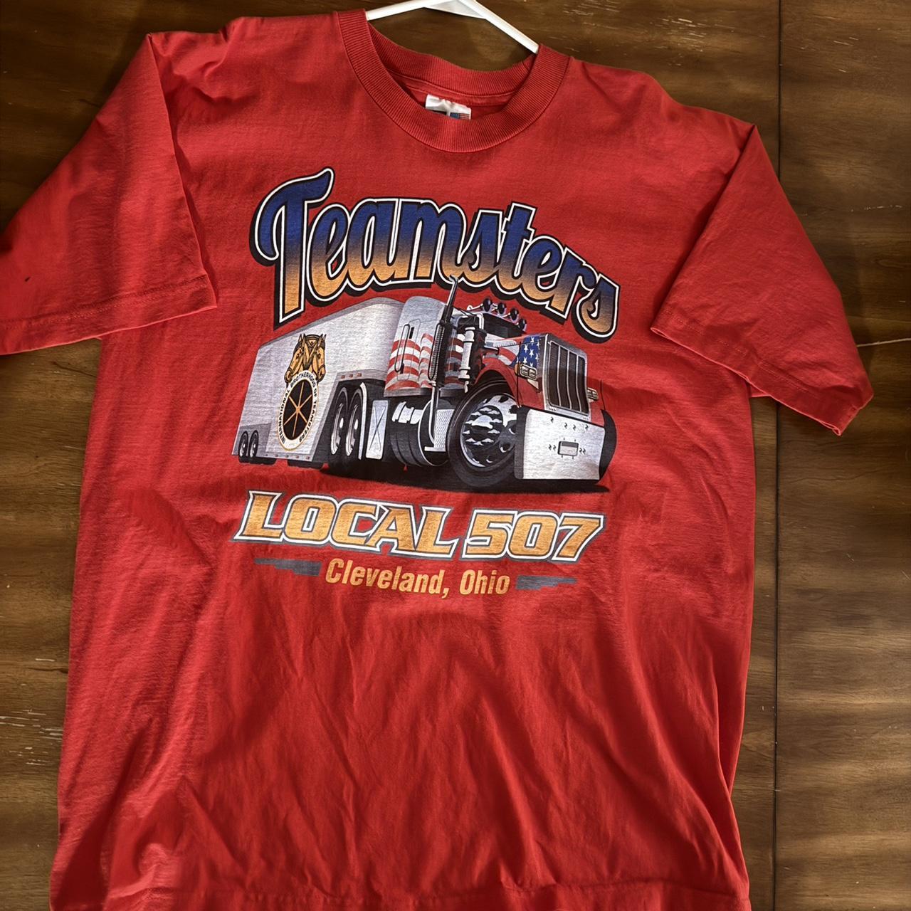 Vintage Red Ohio Teamsters Shirt XL | Depop
