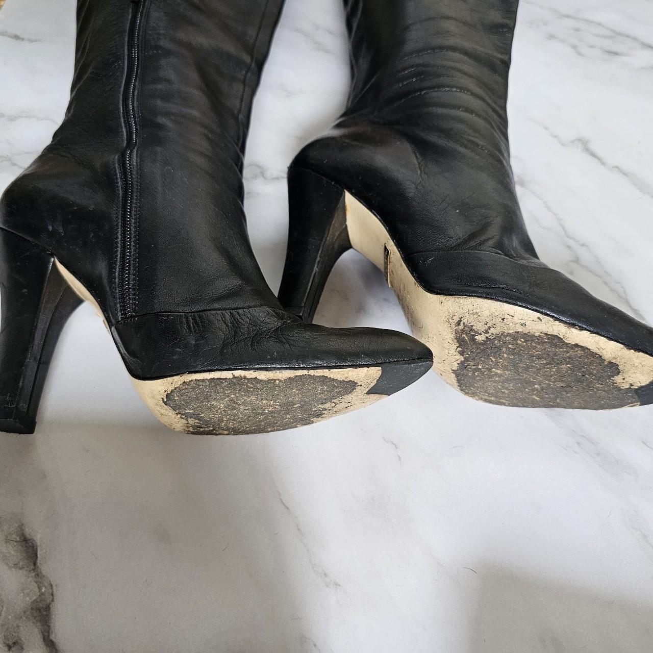 ROBERT ROBERT Vintage Black Leather Boots Cute... | Depop