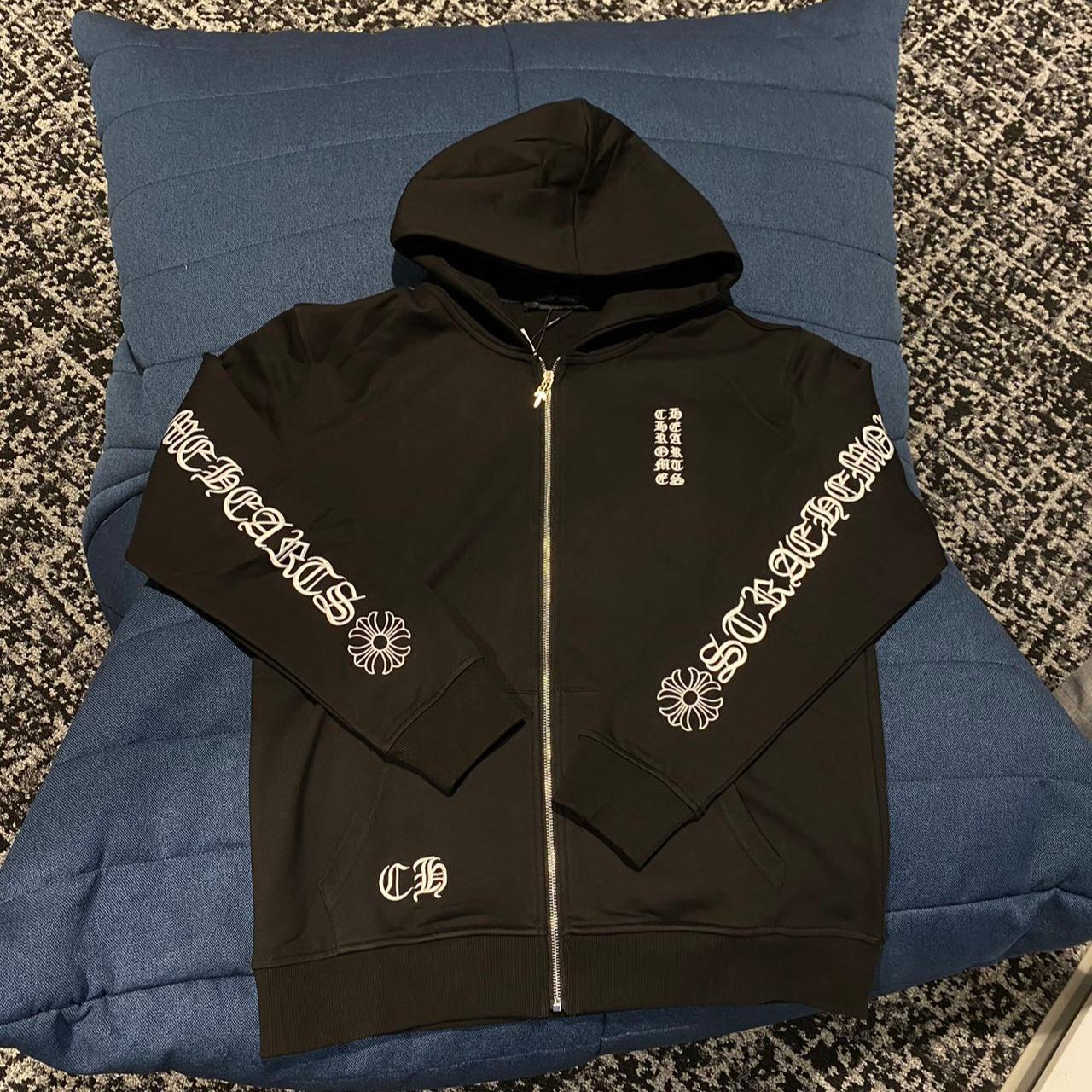 Chrome hearts full zip hoodie Embroidery... - Depop
