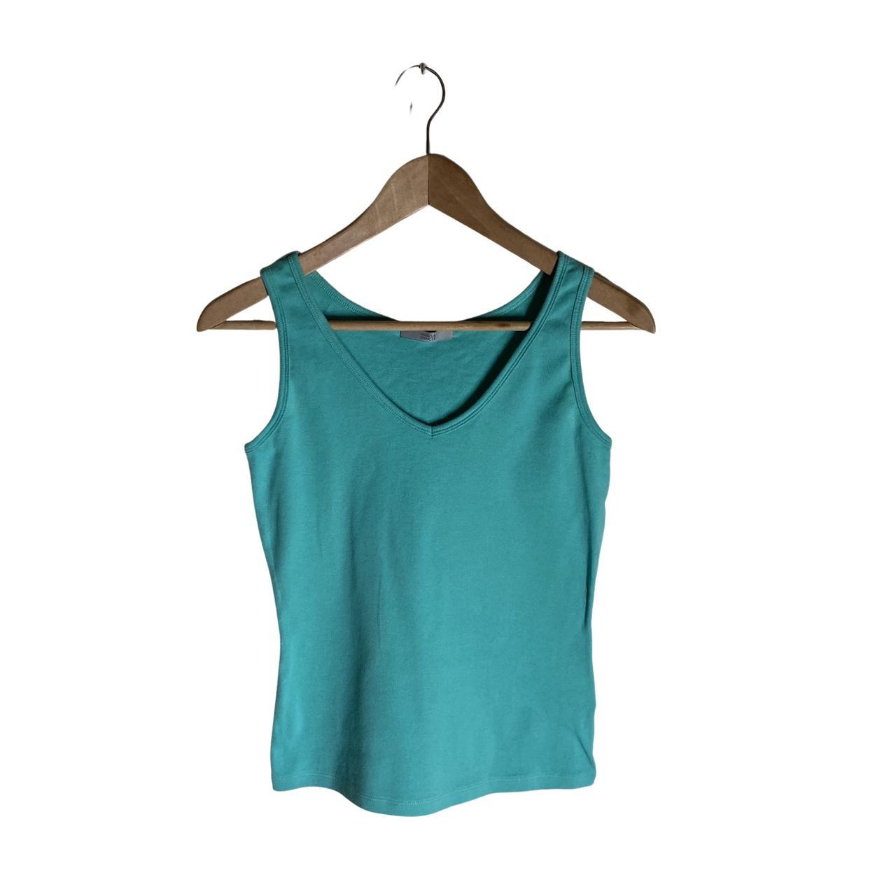 Marks & Spencer 90s Turquoise Vest Top, Uk women 12,... - Depop
