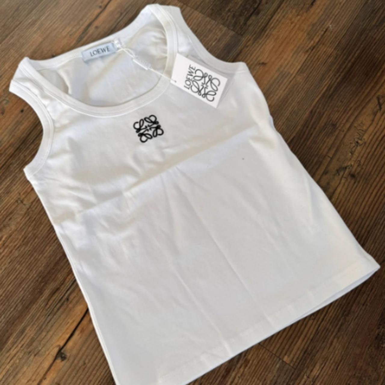Loewe tank top white | Depop