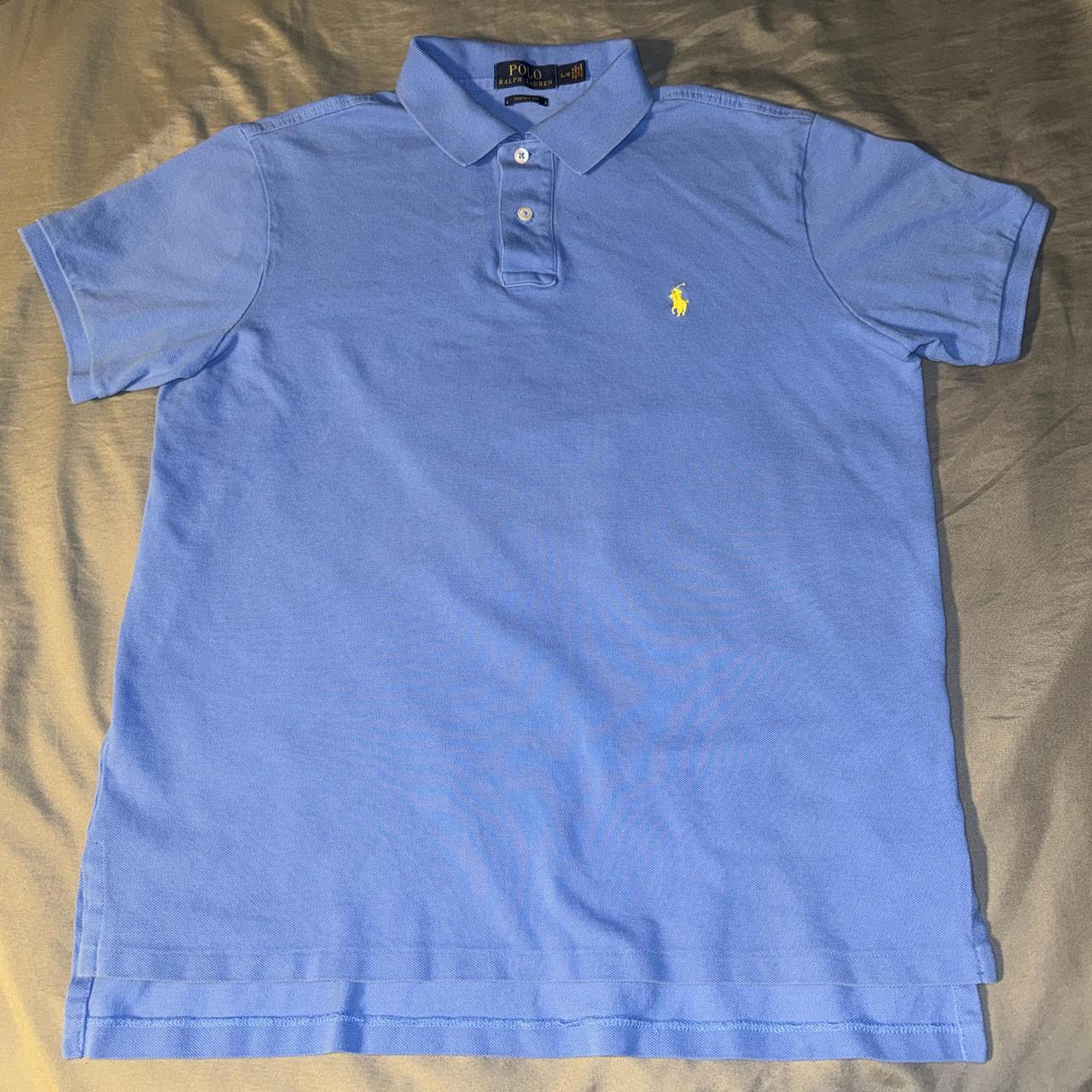 Polo Ralph Lauren sky blue polo shirt perfect... | Depop