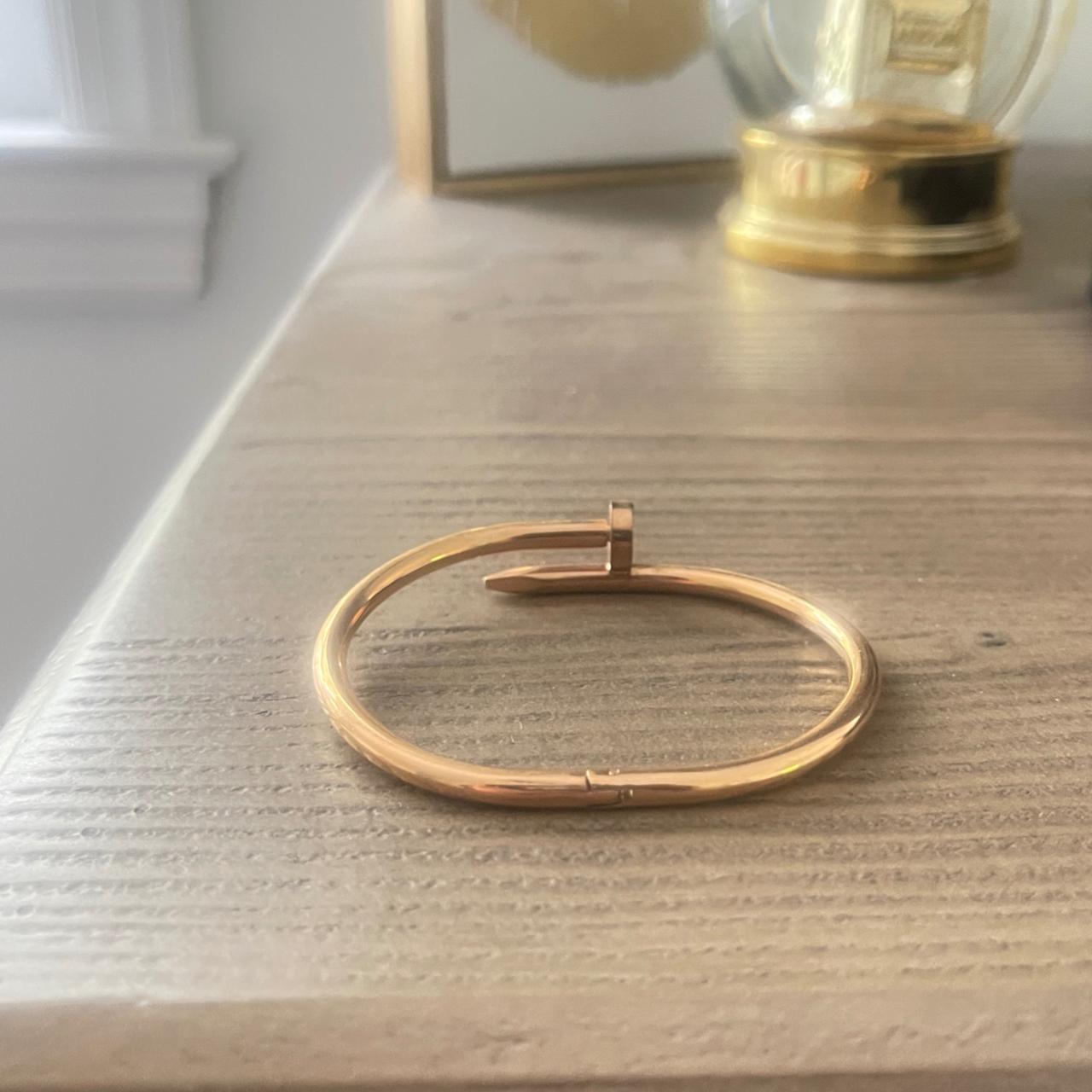 Rose Gold Cartier Screw Bracelet - Depop