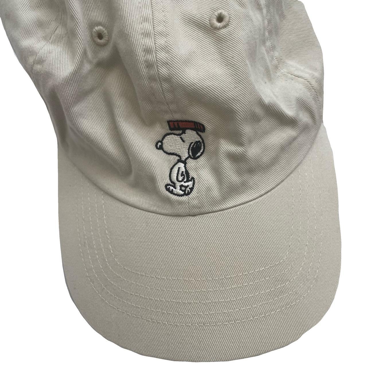 Embroidered snoopy beige cap | #cap #hat... - Depop