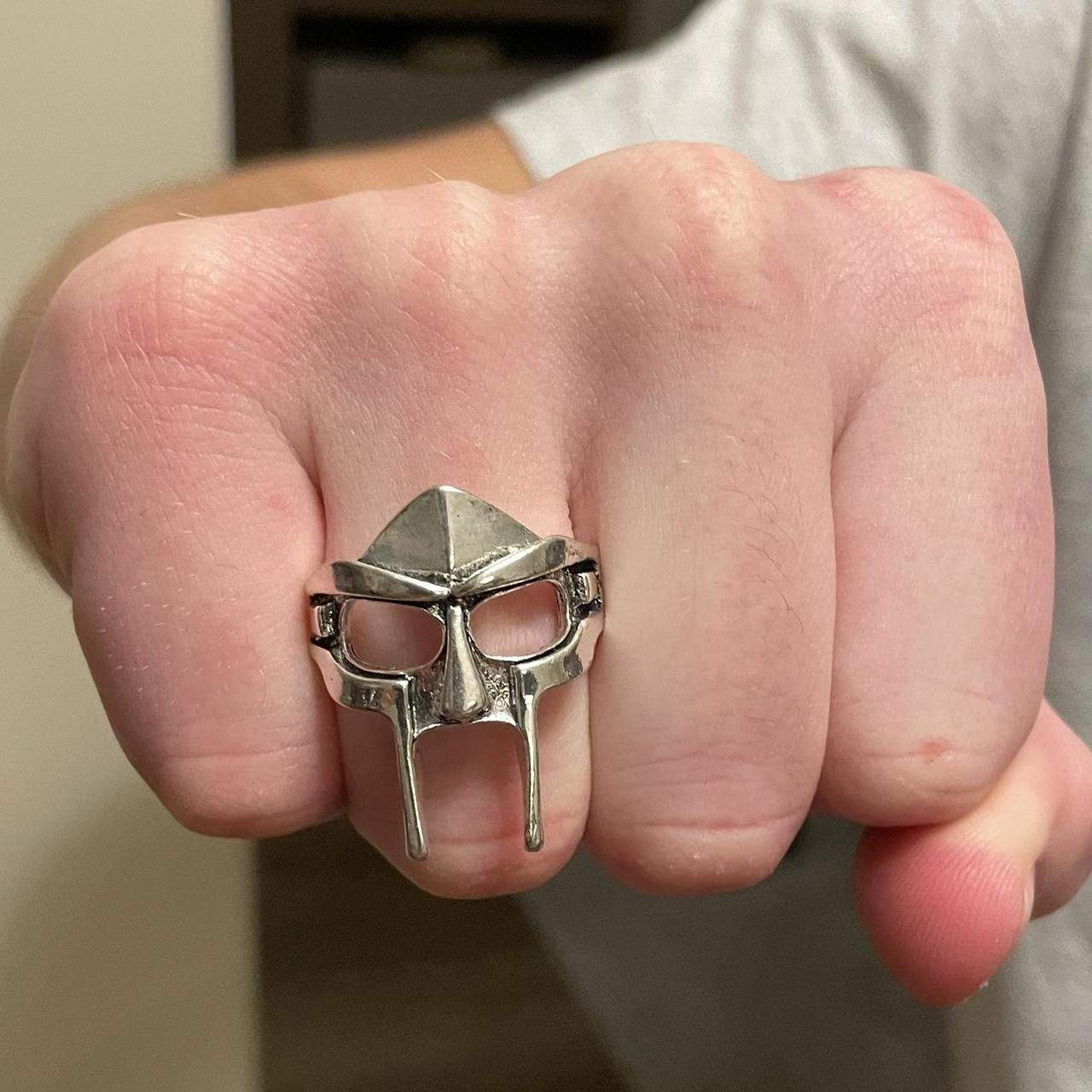 Y2K 2000’s grunge MF doom hip hop ring Really cool... - Depop