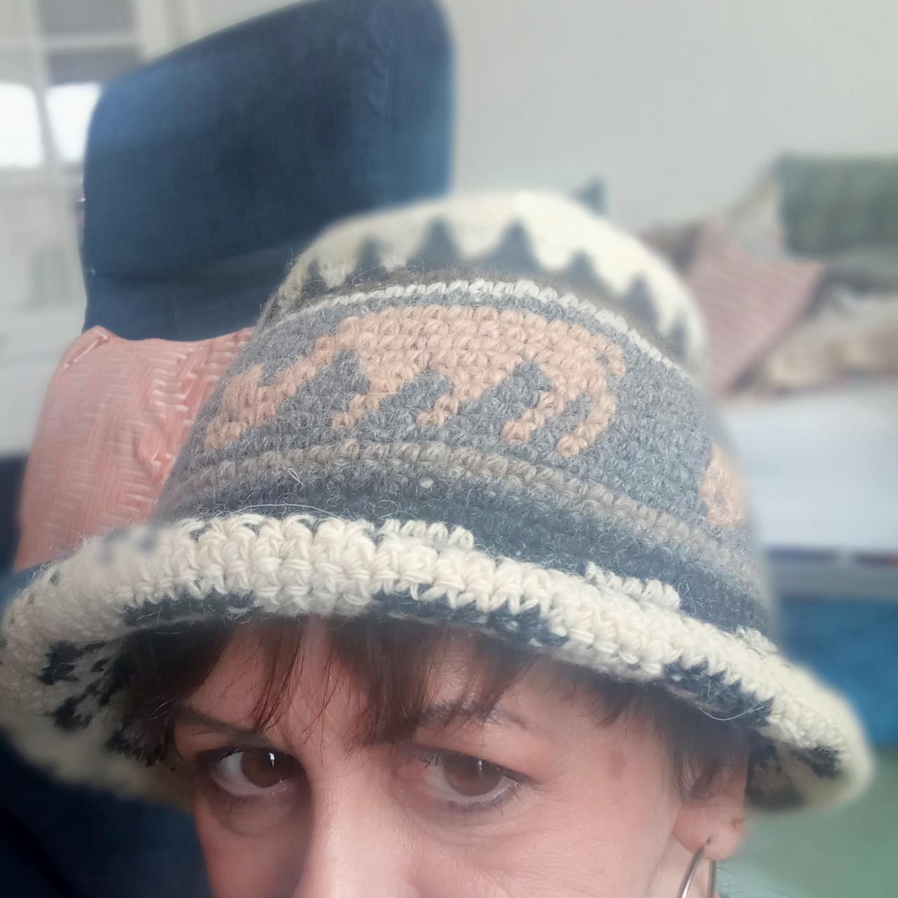 Peruvian hat, handmade in wool. Genuine Peruvian hat... | Depop