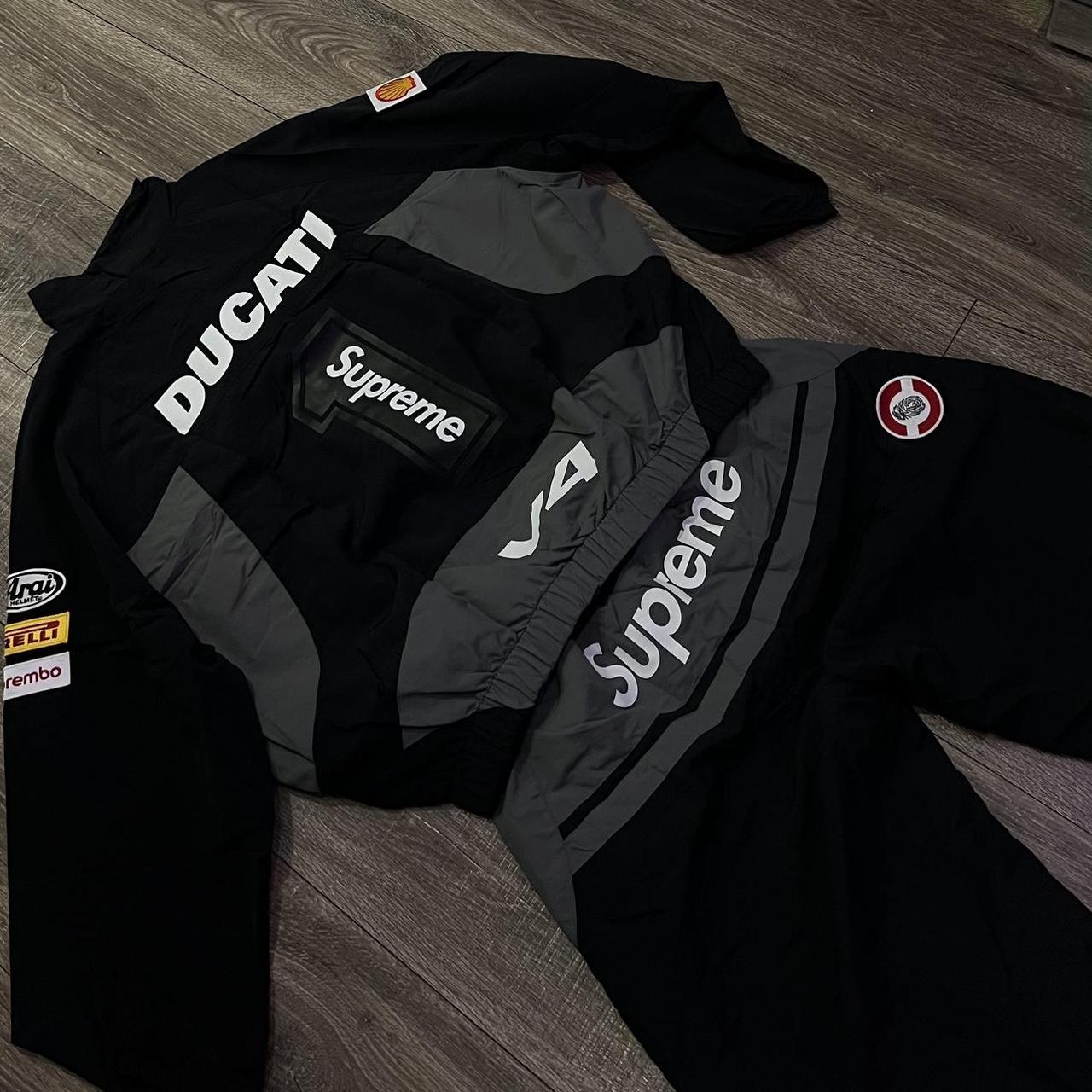 Supreme Ducati Track Jacket and Track pants Size M... - Depop