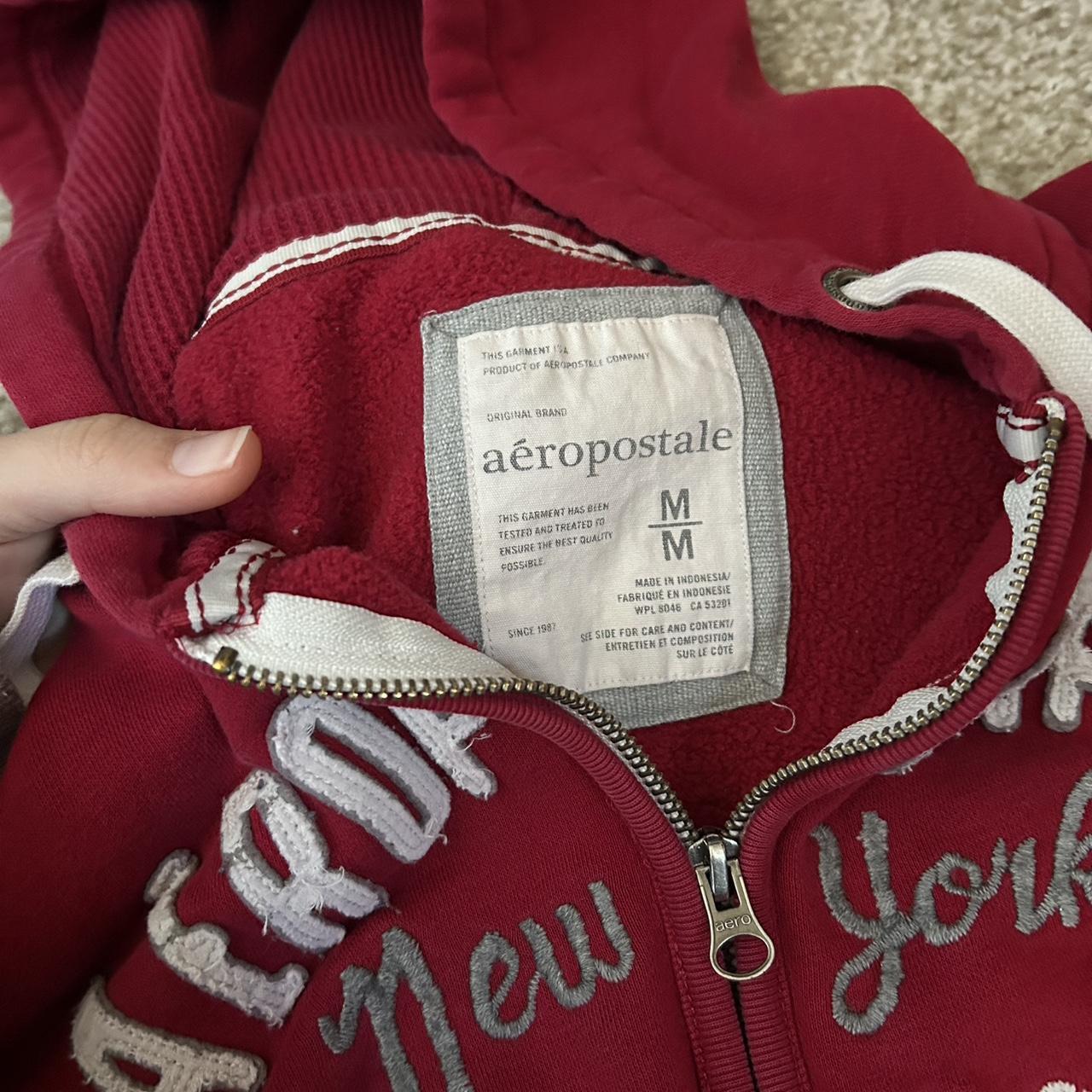VINTAGE AEROPOSTALE ZIP UP Tag says medium but i... - Depop