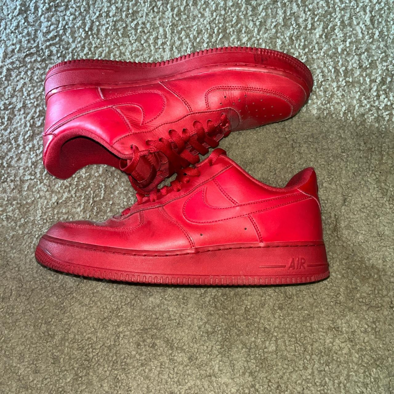 all red af1 size 11.5 used | They can be fixed - Depop