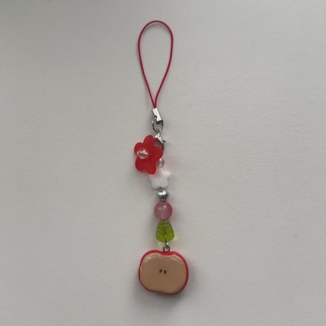 red green and white applejack phone charm | Depop