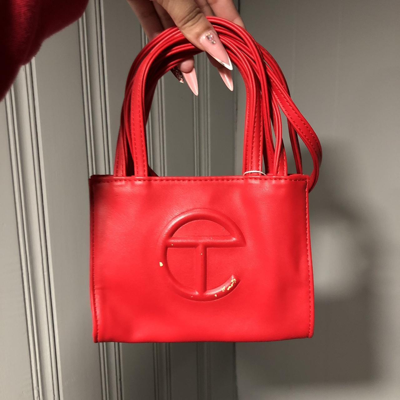 Telfar bag , red , crossbody , view all photos, wear... - Depop