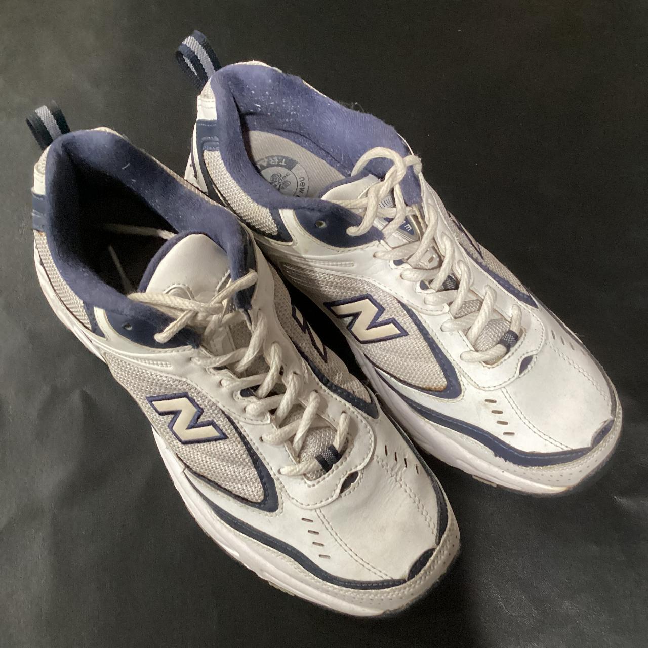 NEW BALANCE 453 MX453NS Blue/White Training Sneaker... - Depop