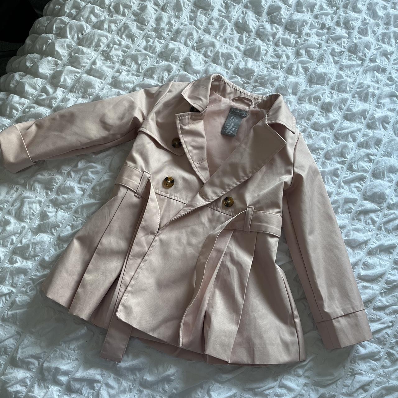 Girls pink Mac coat age 2-3 years. From TK Maxx. - Depop