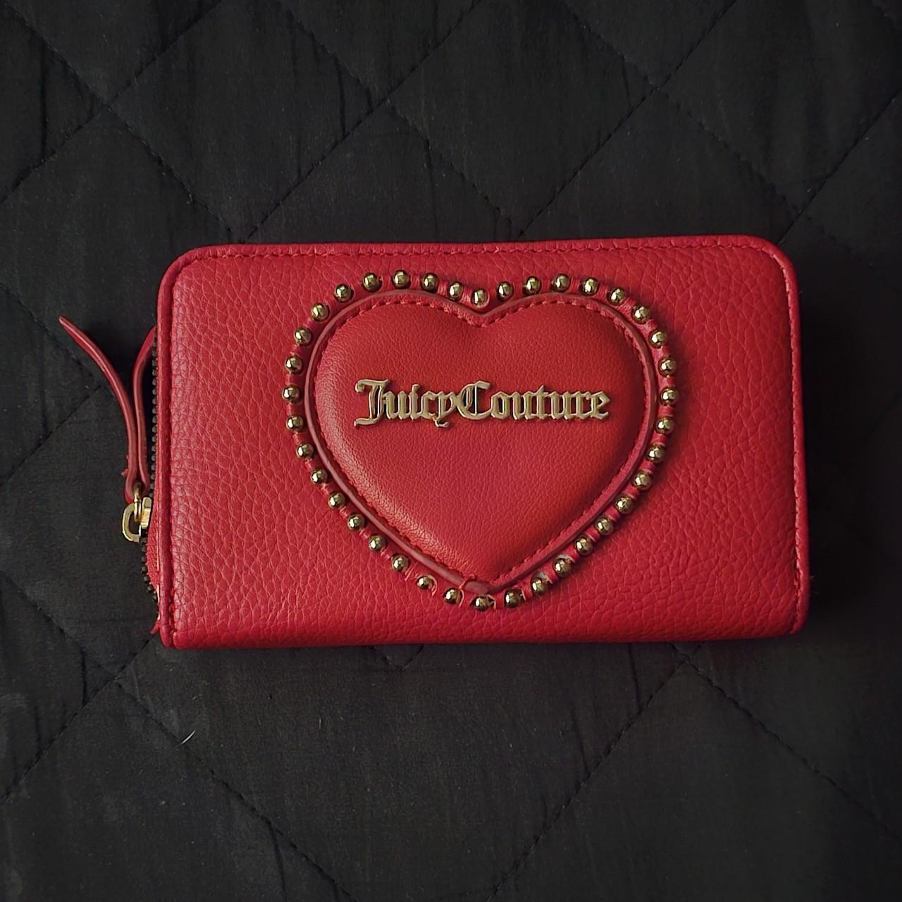 Cute red heart Juicy Couture wallet - Depop
