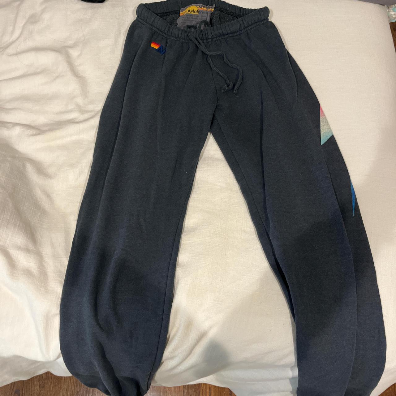 MEDIUM Aviator Nation rainbow lightning bolt... - Depop