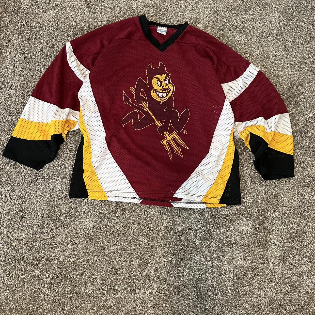 Vintage asu hockey jersey #vintage #asu #arizona... - Depop