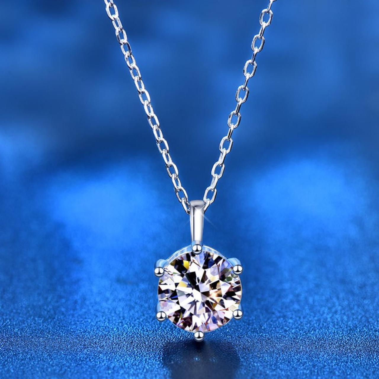 round simple necklace --925 silver -length：40cm(+5cm) - Depop