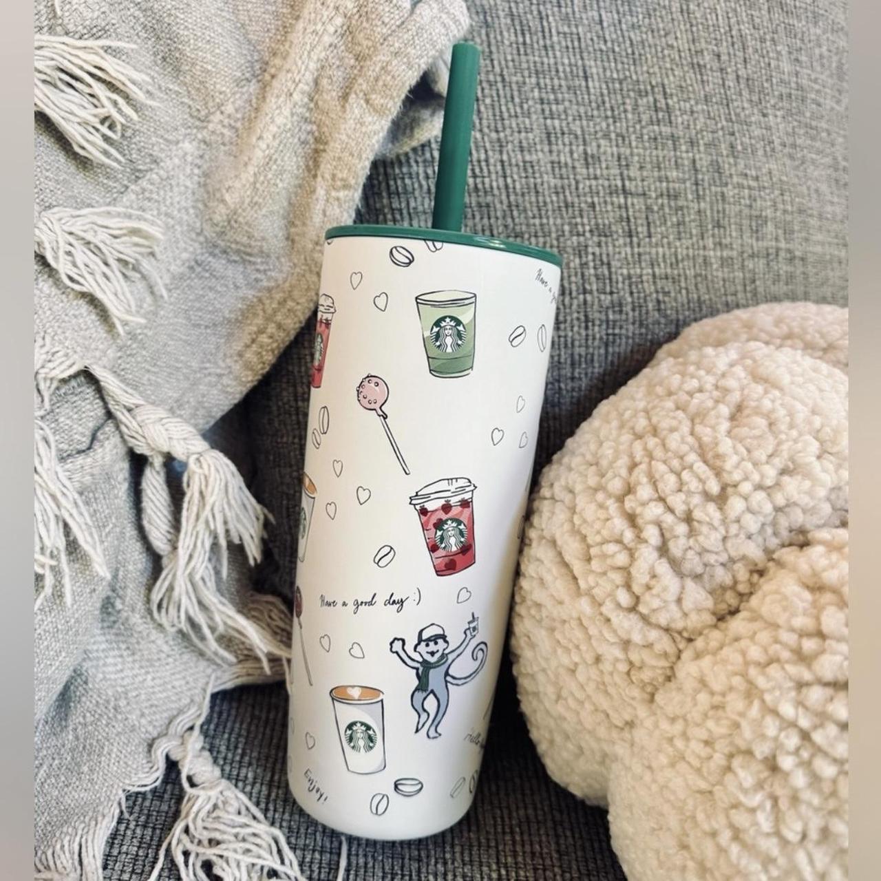 Starbucks X Roller Rabbit Stainless Steel Tumbler... | Depop
