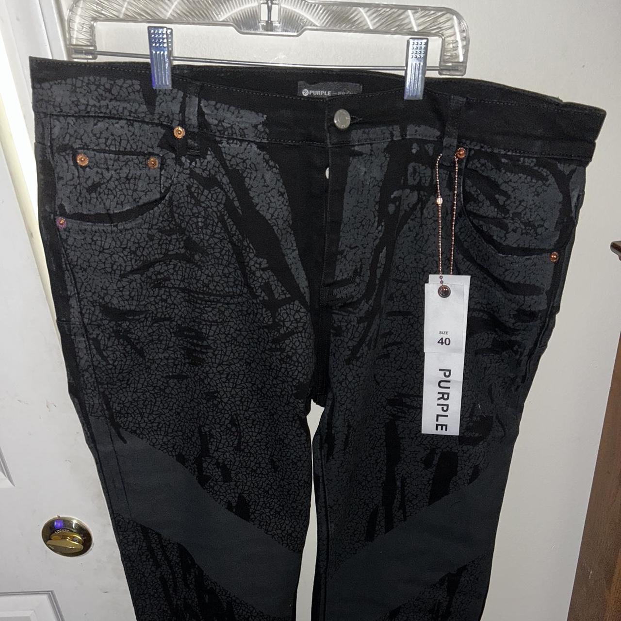 Black Purple Brand Jeans - Depop