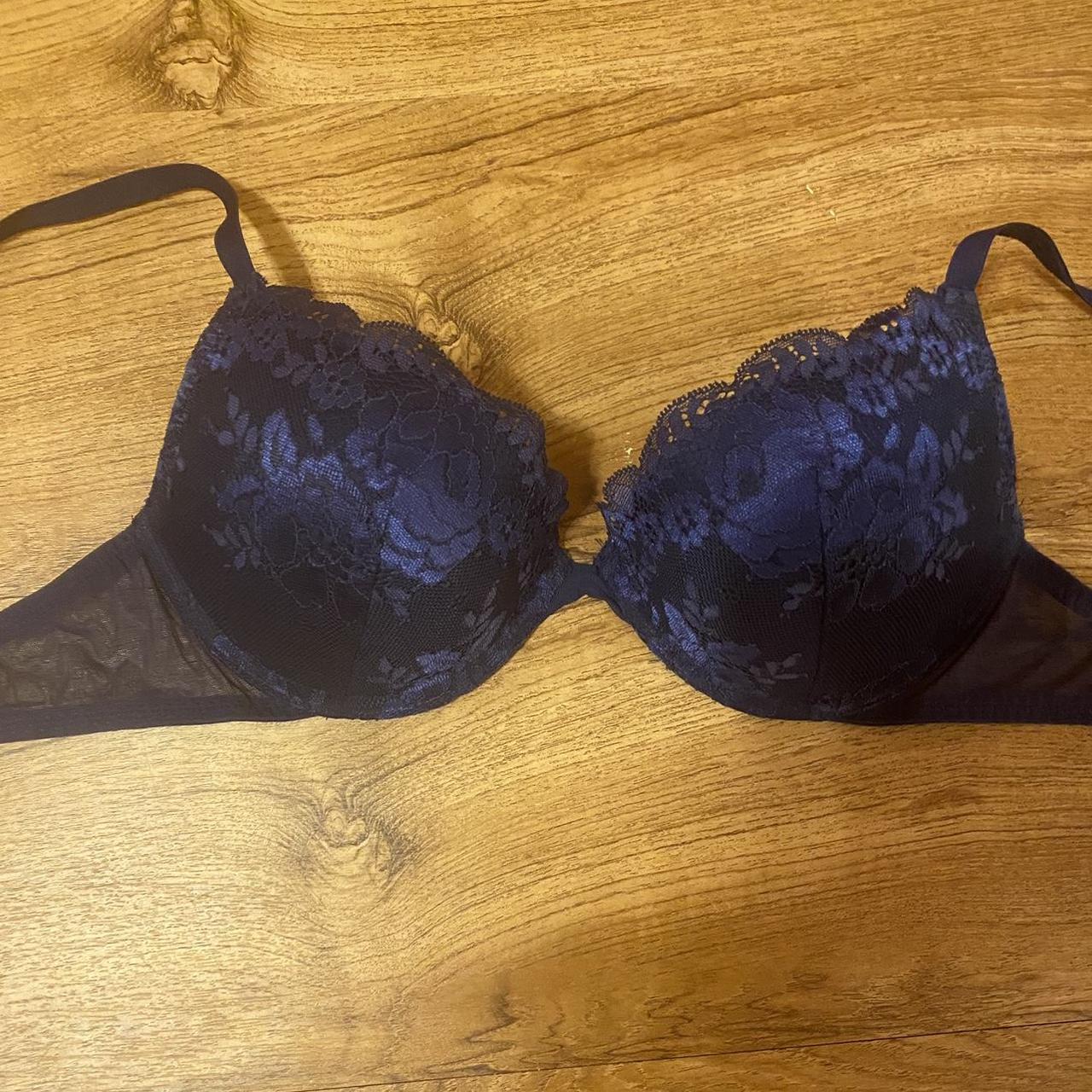 Parisian Intimates Navy Blue push up... - Depop