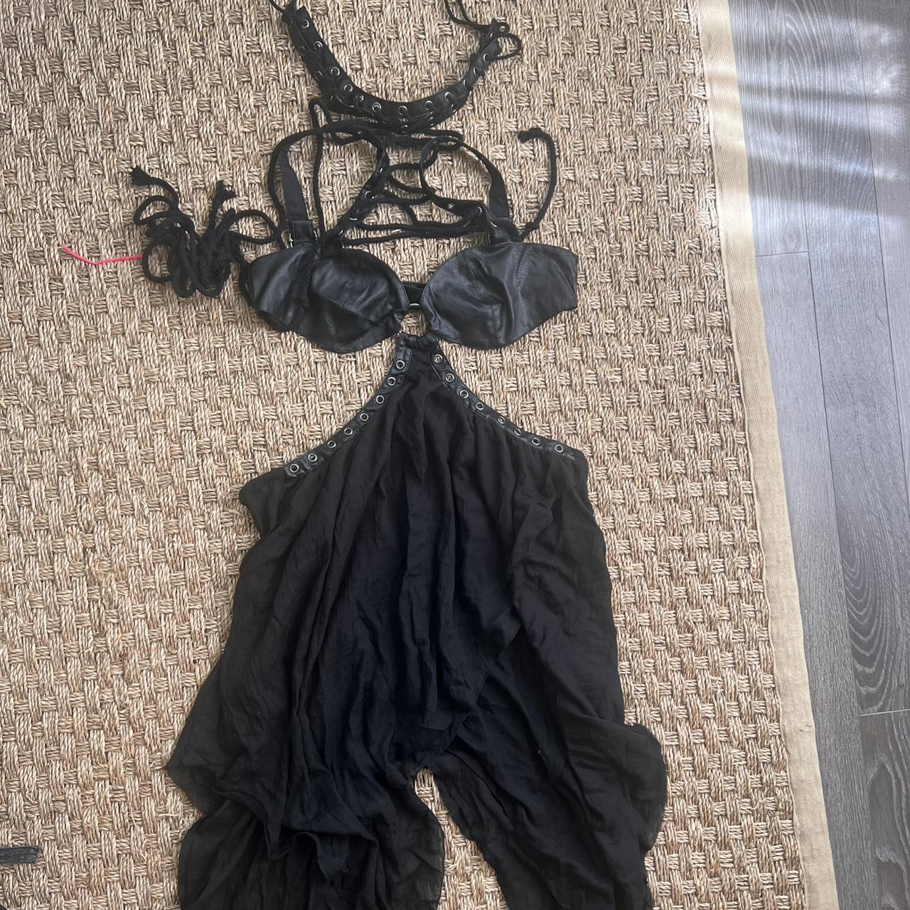 Darker wavs Dollskill rave festival goth dress. So... | Depop