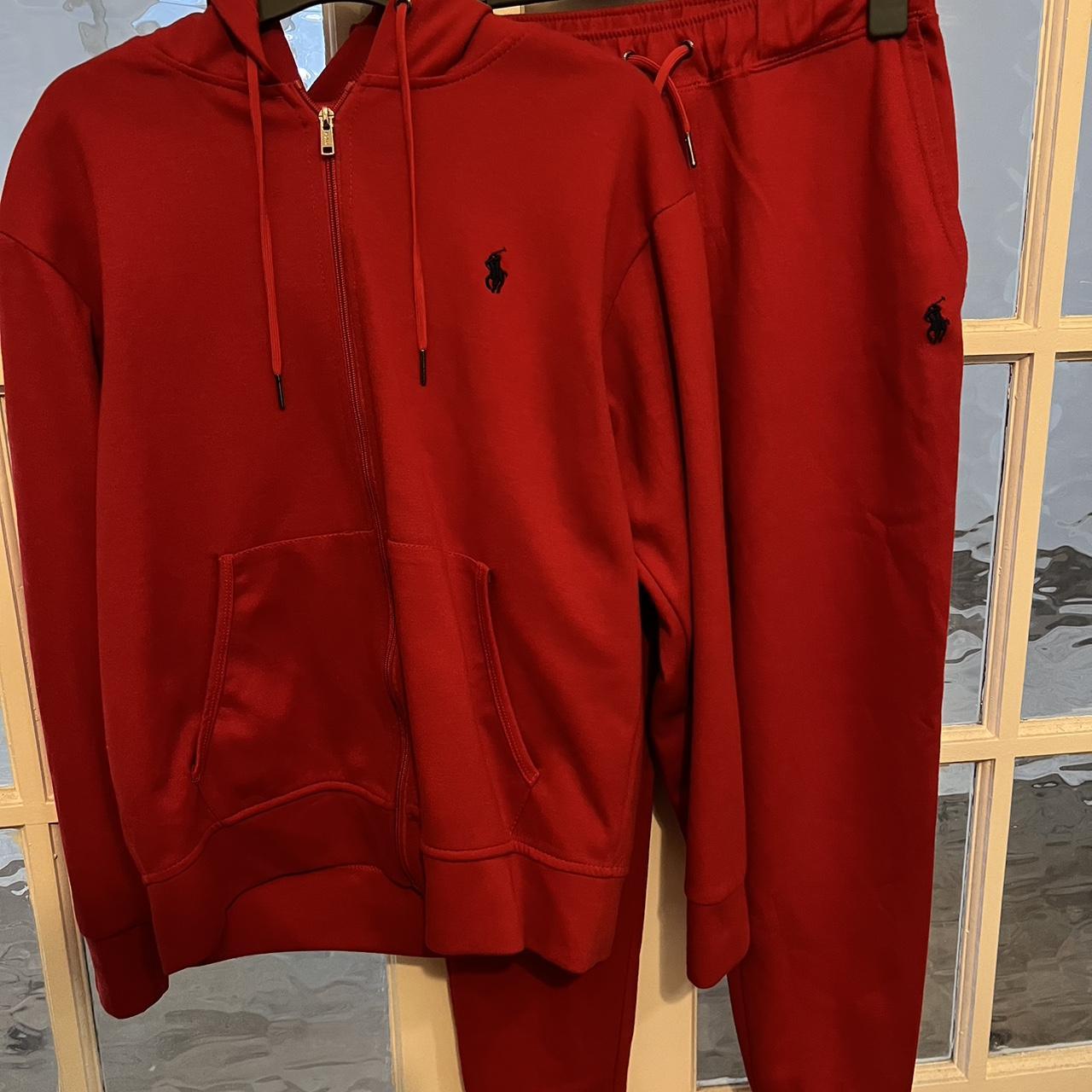 Red, Polo tracksuit - Depop