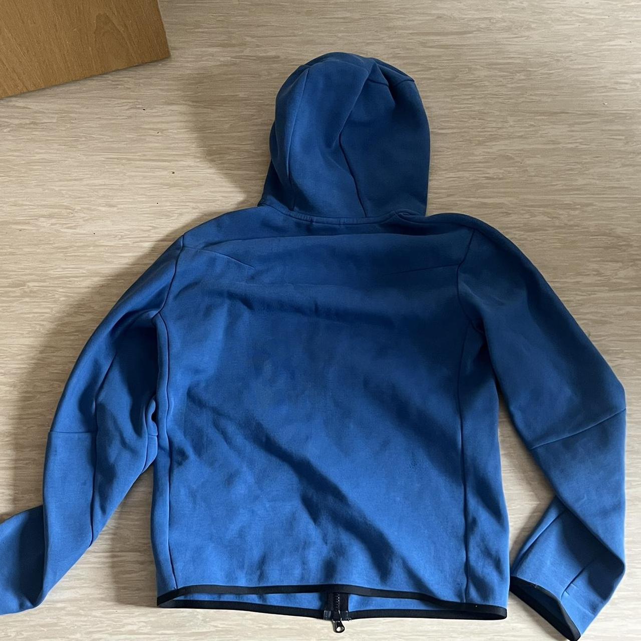 blue tech fleece - Depop