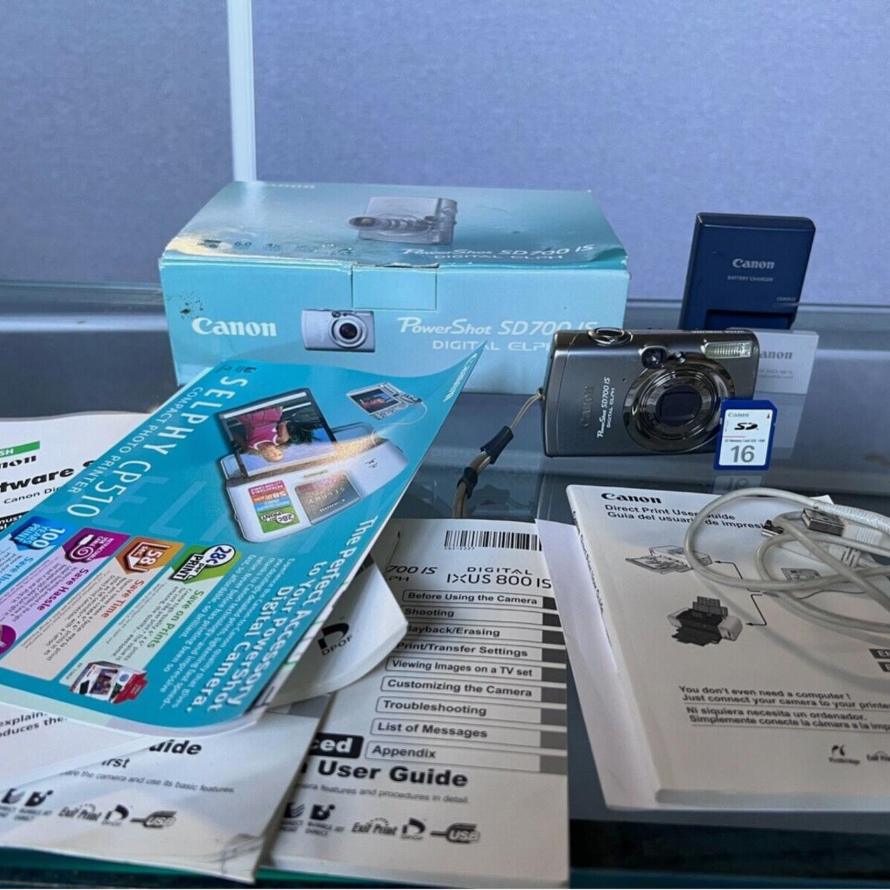 Canon PowerShot SD700 6MP Camera w/battery, box,... - Depop