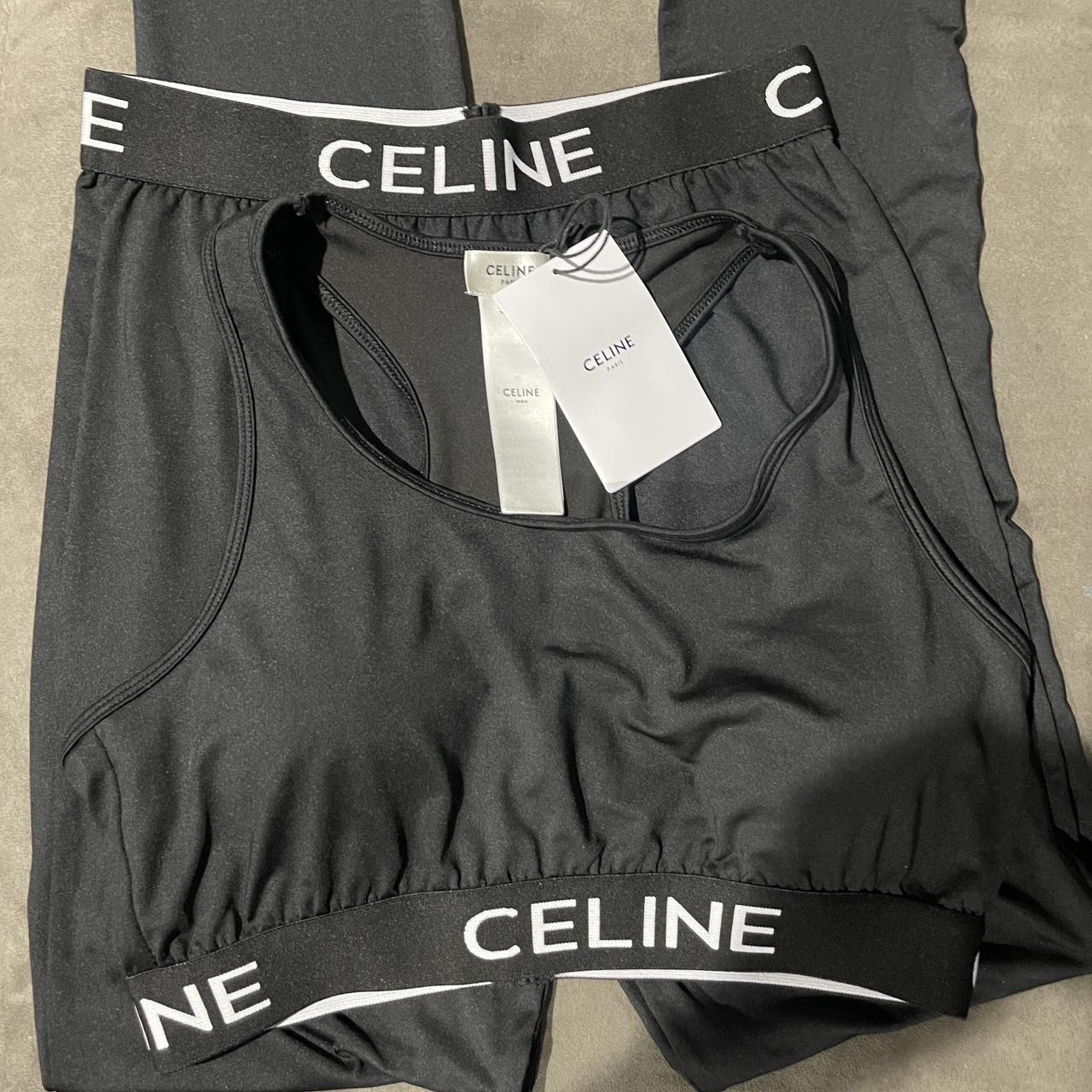 celine 2 piece bra/ leggings set - Depop