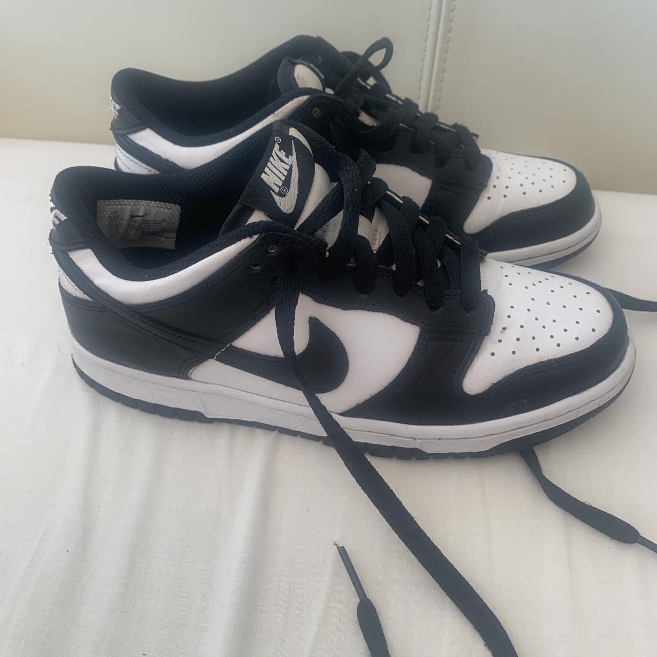 nike panda dunks. size 3. slight creasing but... - Depop