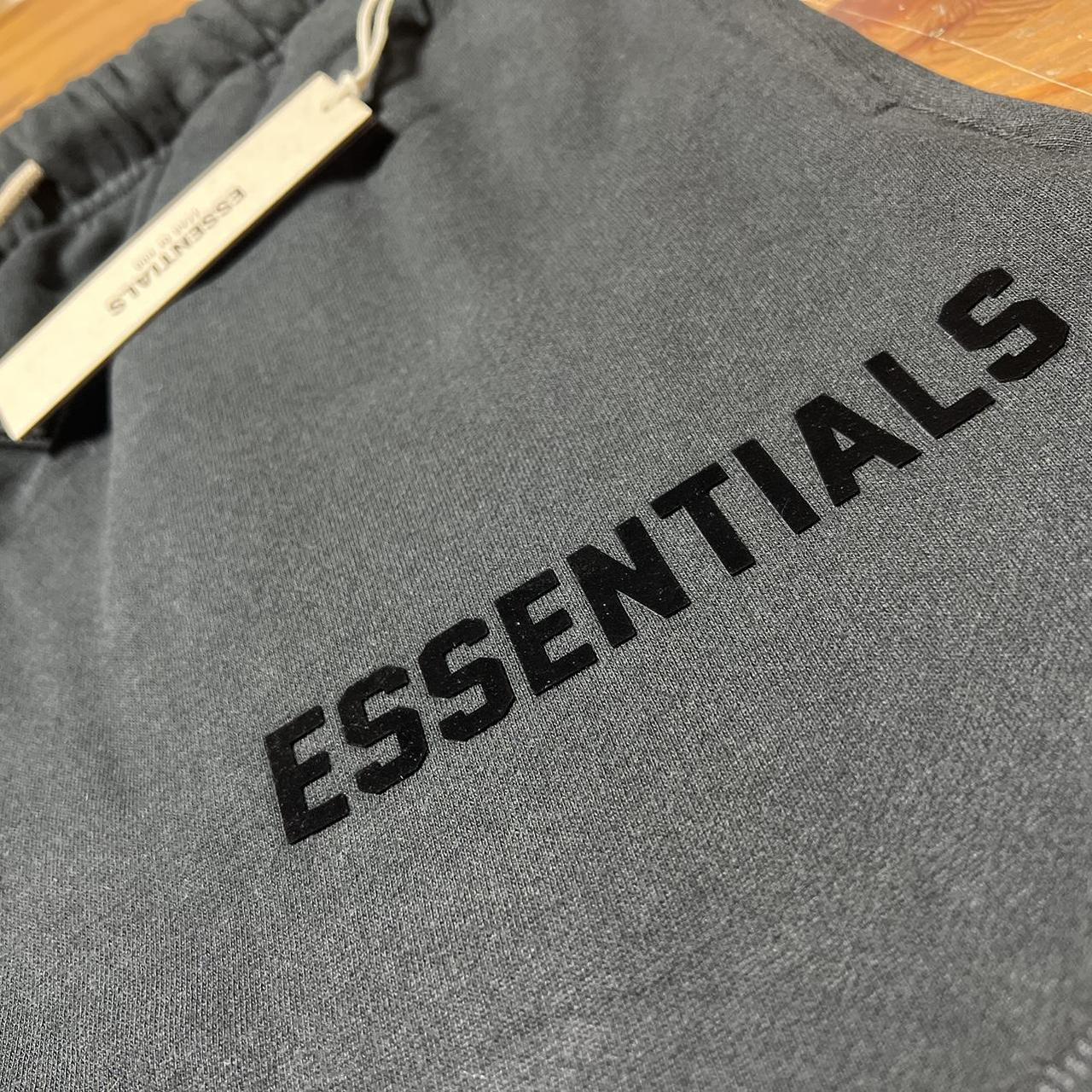 Fear of God Essentials Cream Drawstring Sweat shorts... - Depop