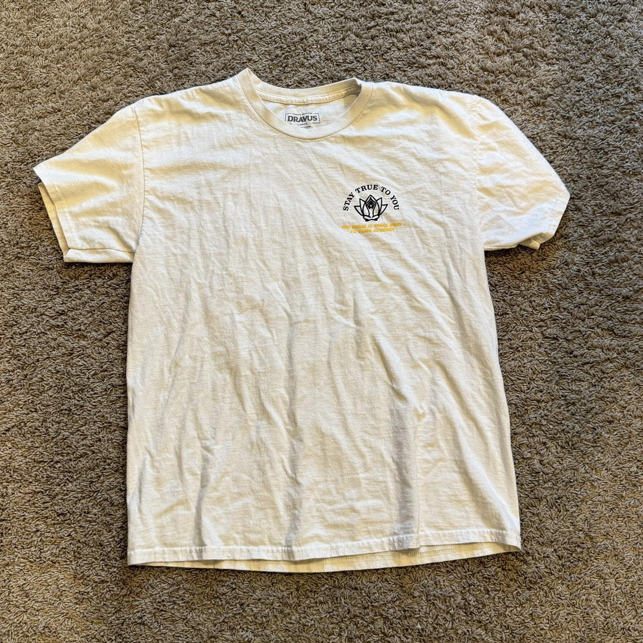 2021 Dravus white T-shirt, worn twice. - Depop