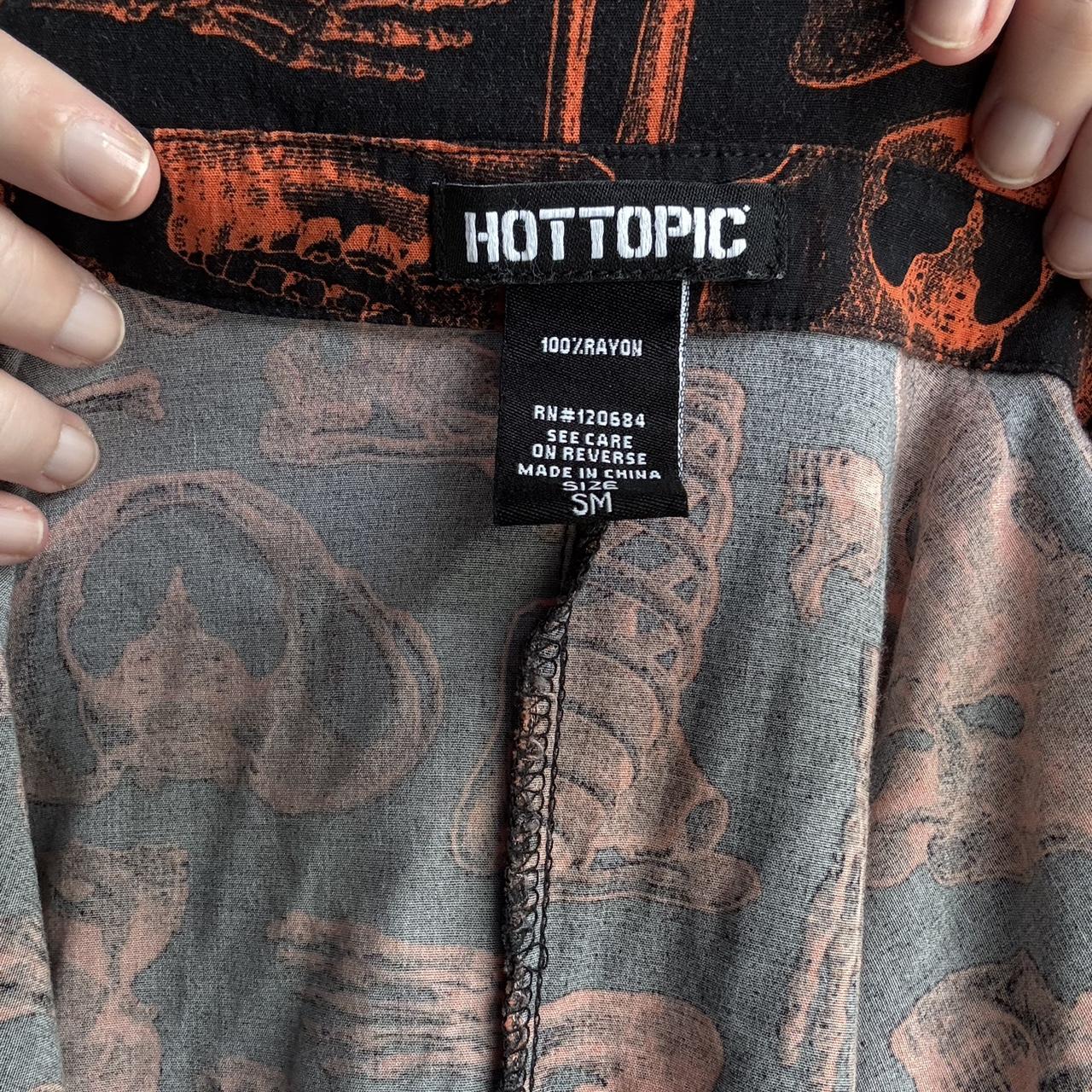 black and orange hot topic halloween oversized... | Depop