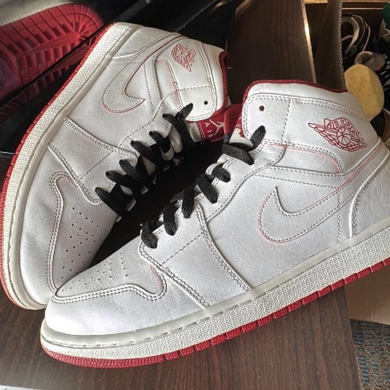 Air Jordan 1 Gym White Gym Red, Men’s Size 11.5,... - Depop