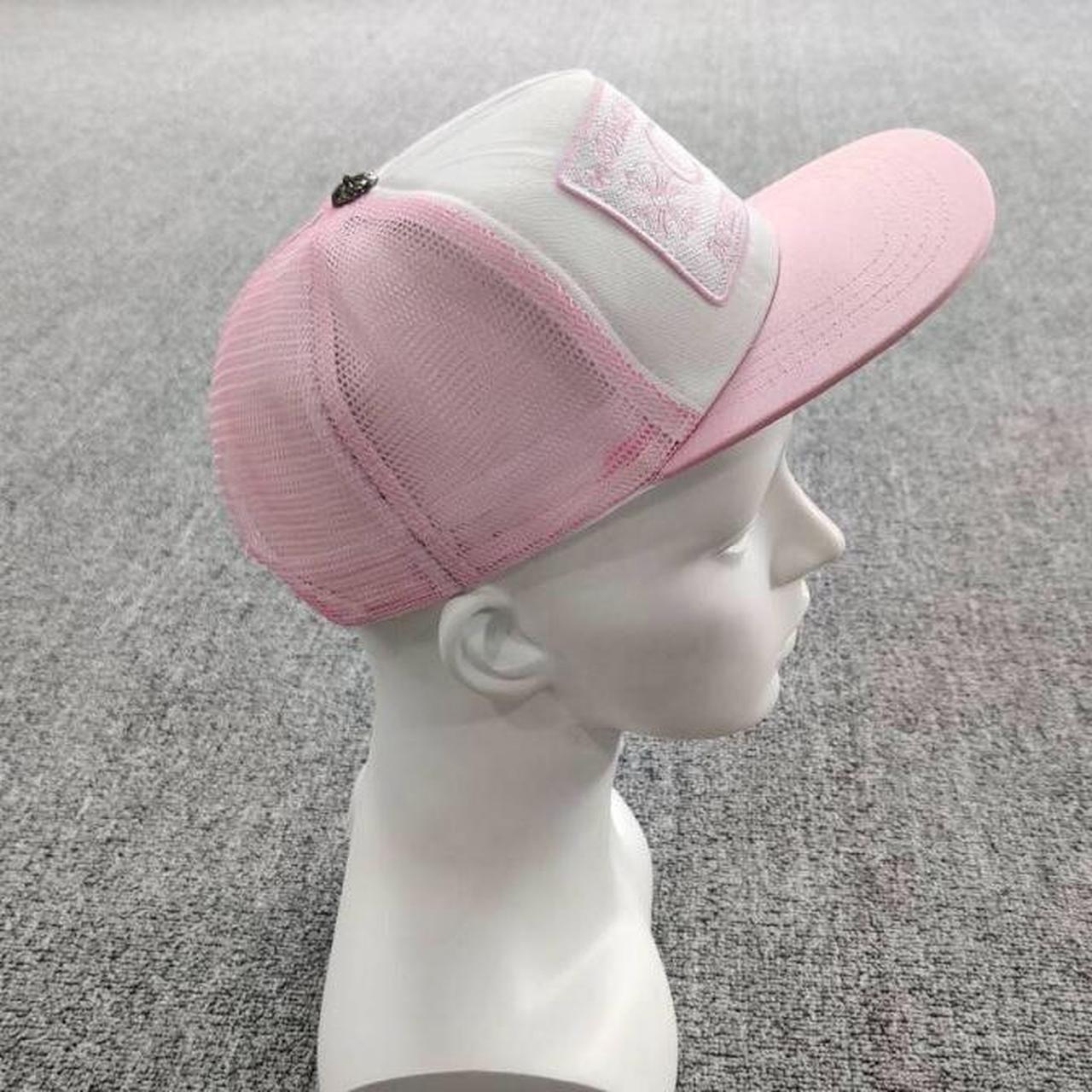 Vintage Chrome Hearts Pink Trucker Hat, kept in... - Depop